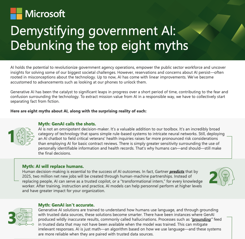 Demystifying government AI: Debunking the top eight myths