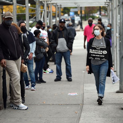 Long early voting lines plague voters across New York - City & State ...