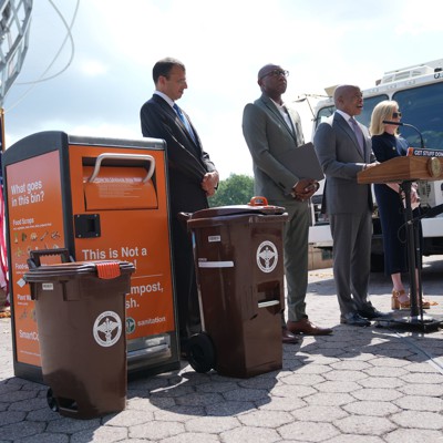 Eric Adams debuts his first curbside composting initiative - City ...