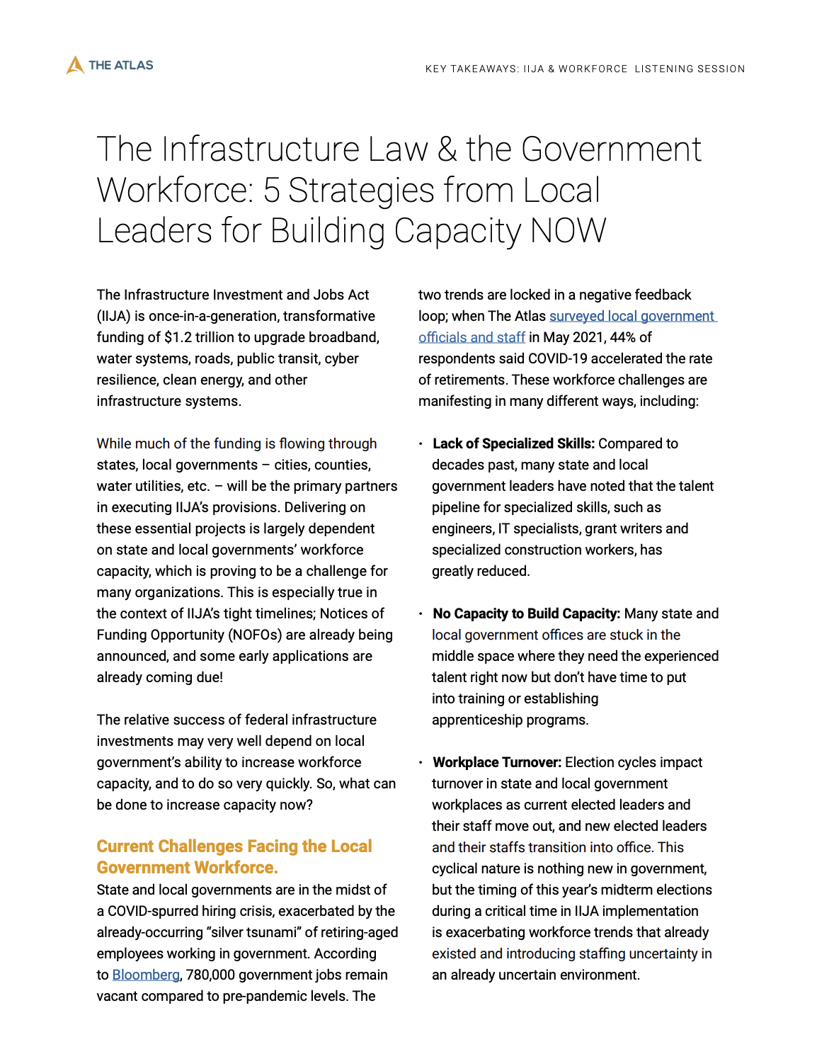 The Infrastructure Law & the Government Workforce: 5 Strategies from ...